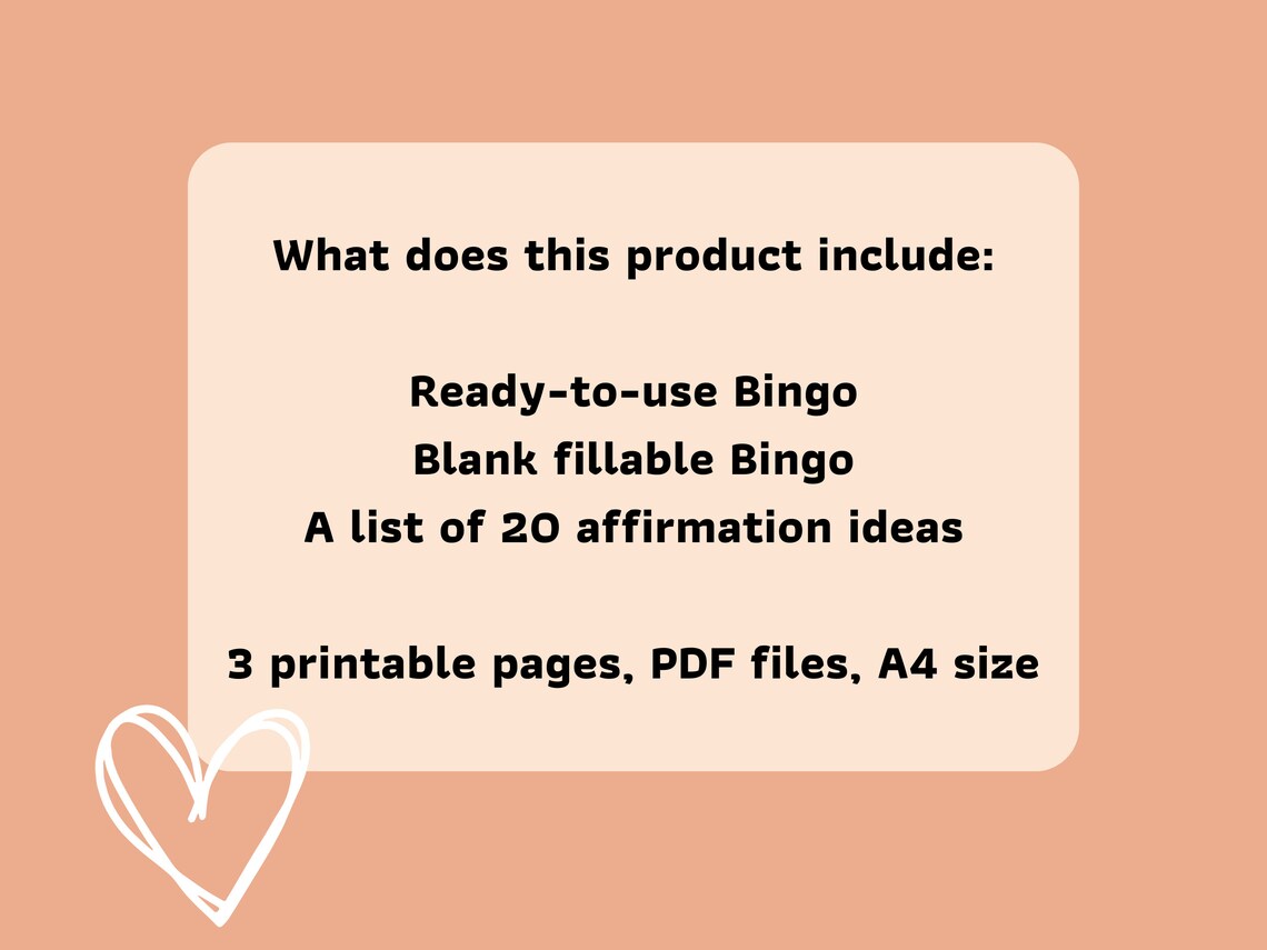 Printable Self Care Affirmations Bingo, Mental Health Prints, Therapy ...