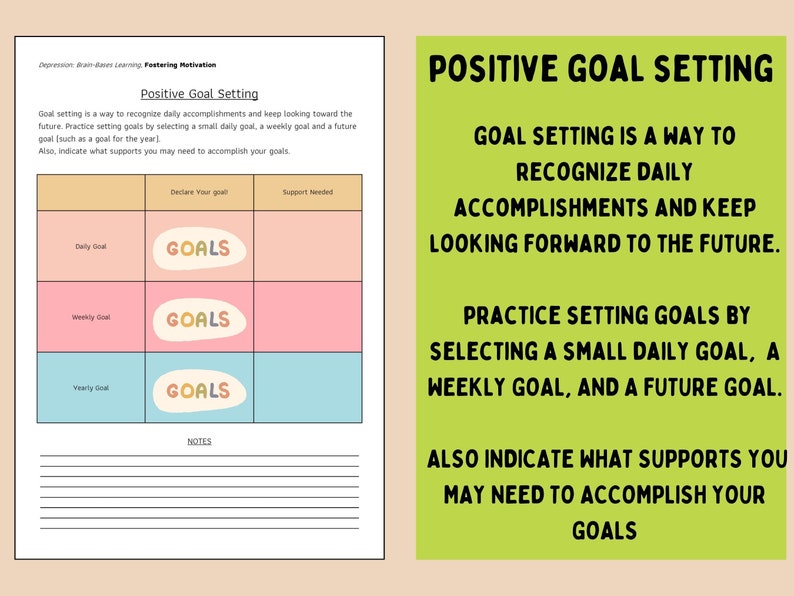 Printable CBT Worksheets for Kids and Teens, Motivation, Depression ...