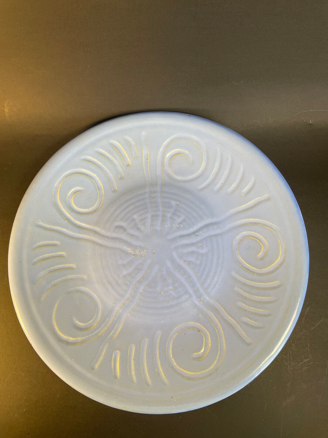 1930’s Andrew Pereny Pottery Plate Blue 9.5” - Etsy