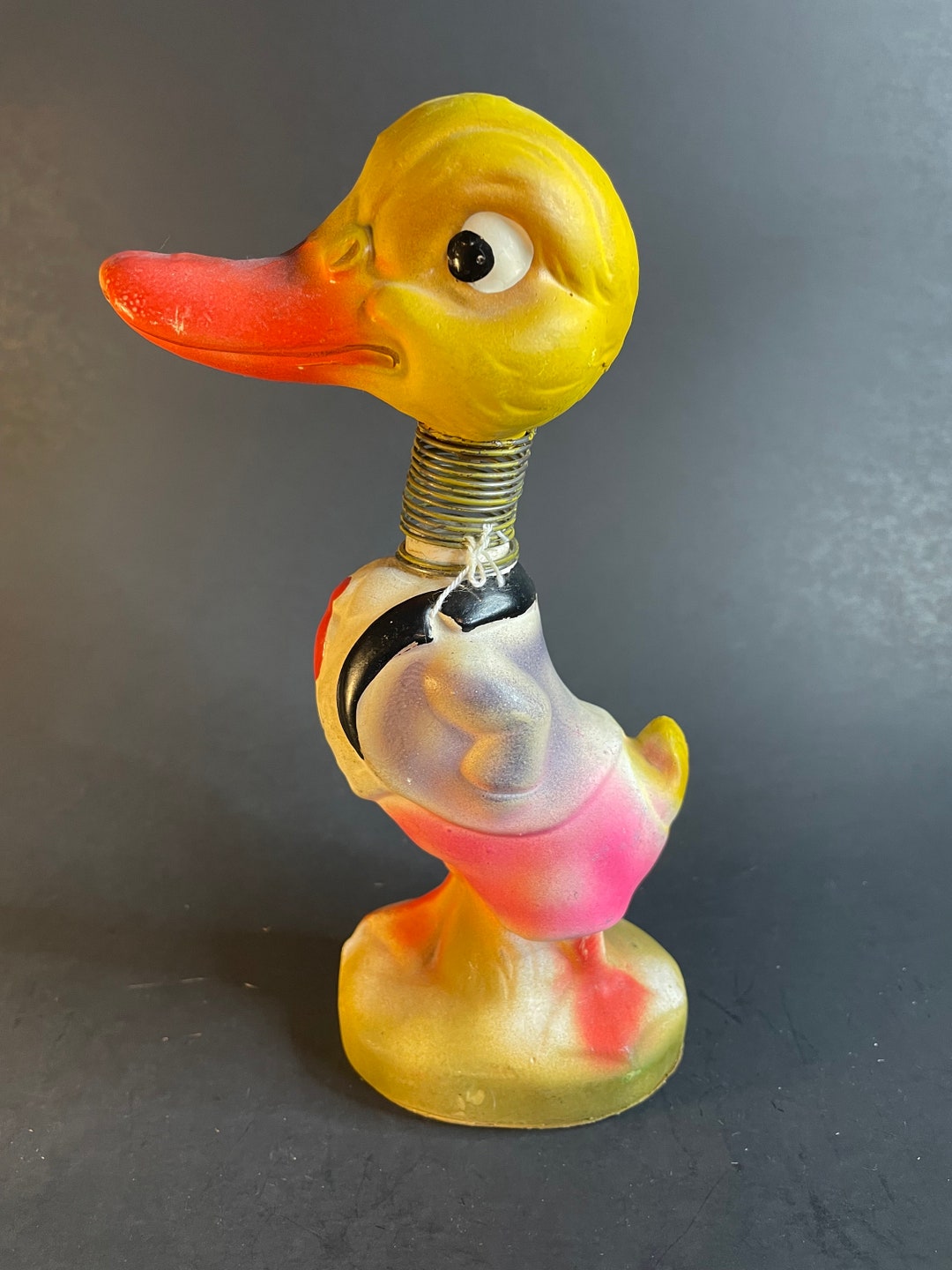 Vintage Bobble Head Duck Germany 8” Paper Mache & Chalkware- Missing ...