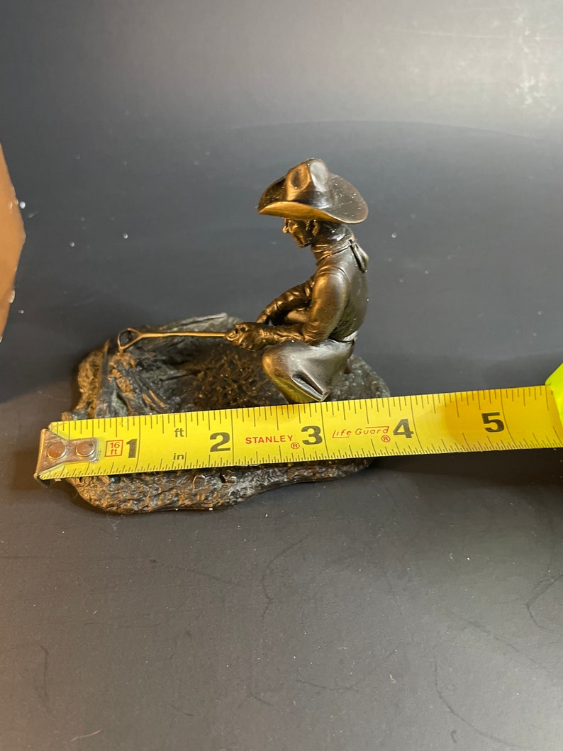 1976 Franklin Mint Bronze Sculpture the Cowboy From the - Etsy