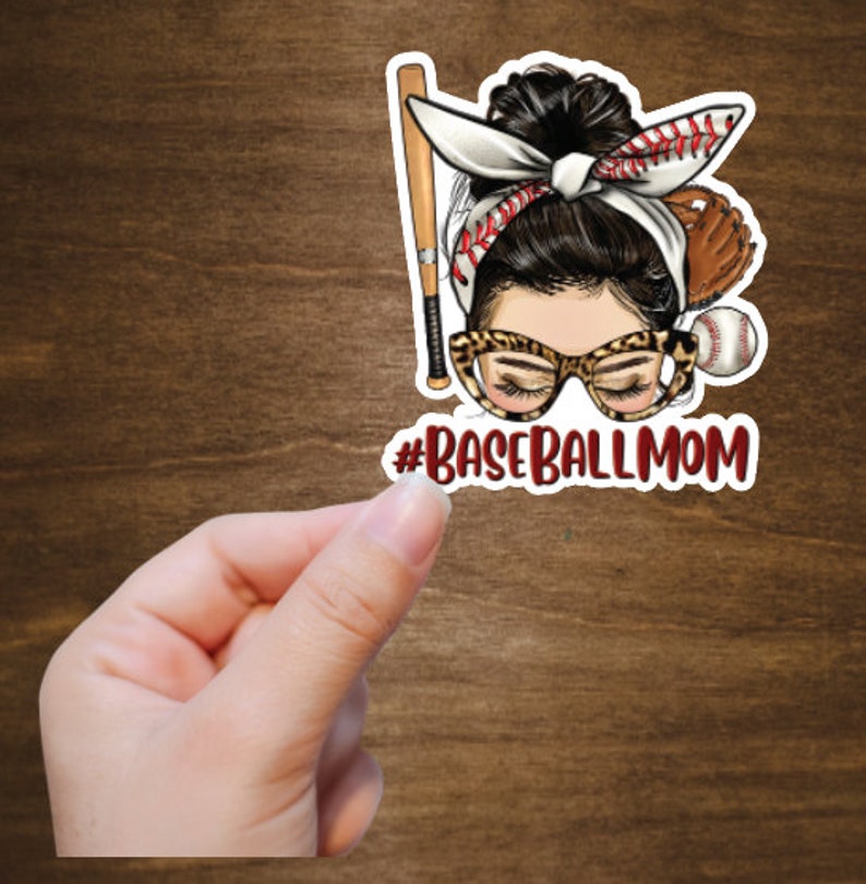 Sports Mom Bun Vinyl Sticker Decal-laptop Decal Sticker-tumbler Cup ...
