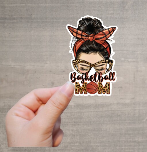 Sports Mom Bun Vinyl Sticker Decal-laptop Decal Sticker-tumbler Cup ...