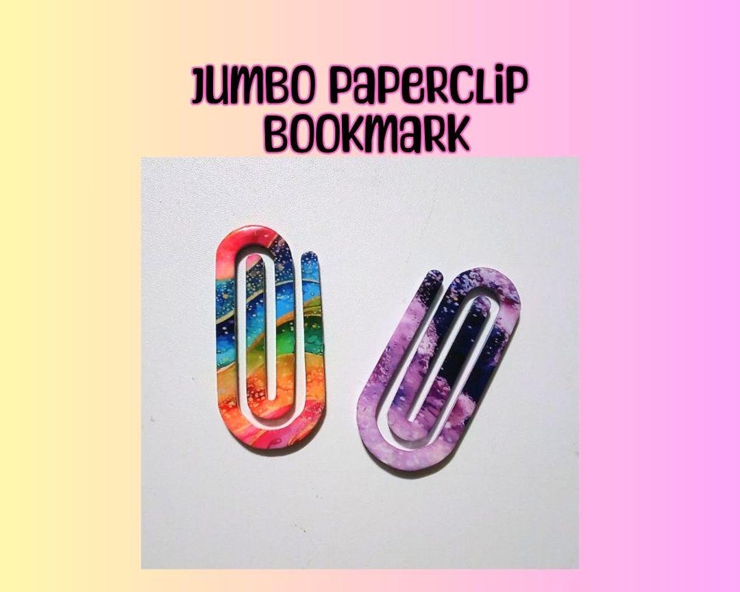 Jumbo Paper Clip Bookmarks-acrylic Bookmarks-teacher Gift-journal ...