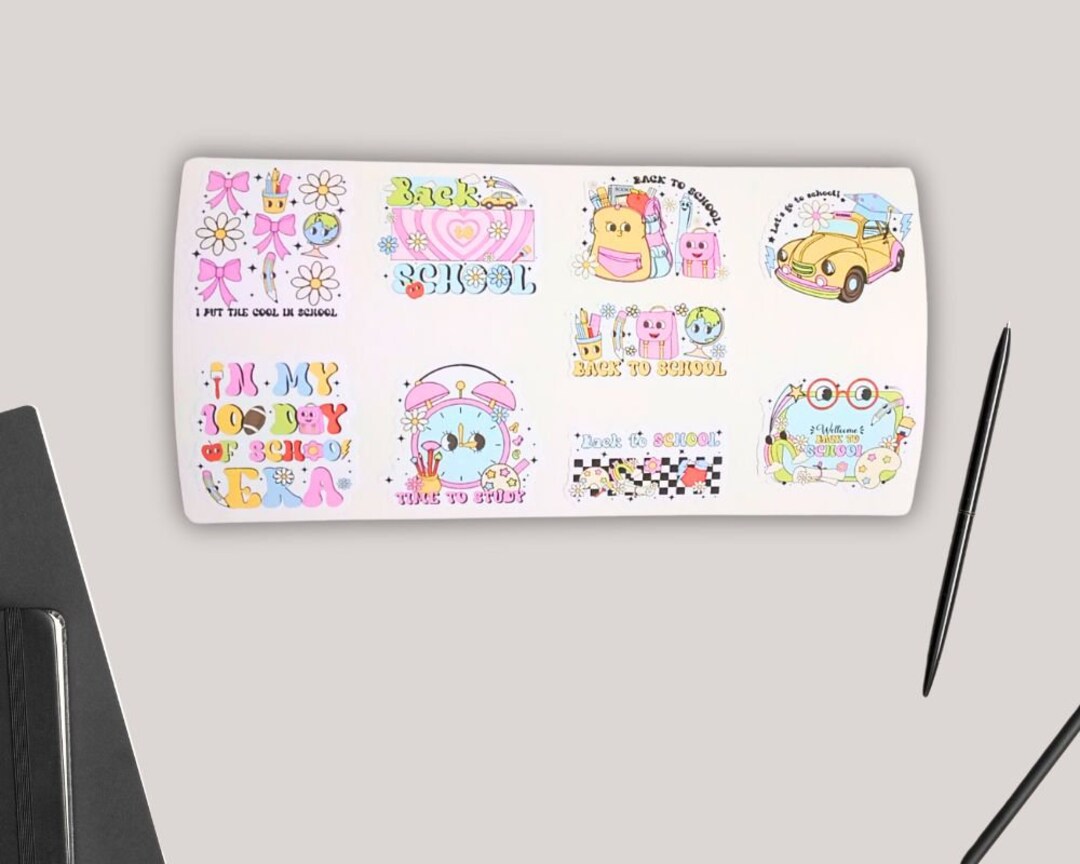 Back to School Sticker Sheet-waterproof Vinyl Durable High Quality ...