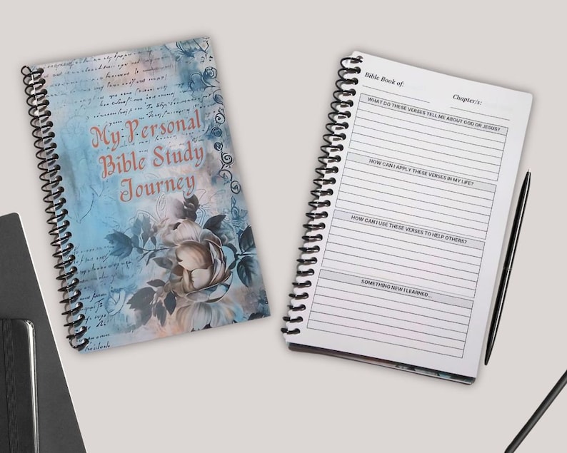 Bible Study Planner Journal-bible Study Journal Planner-scripture ...