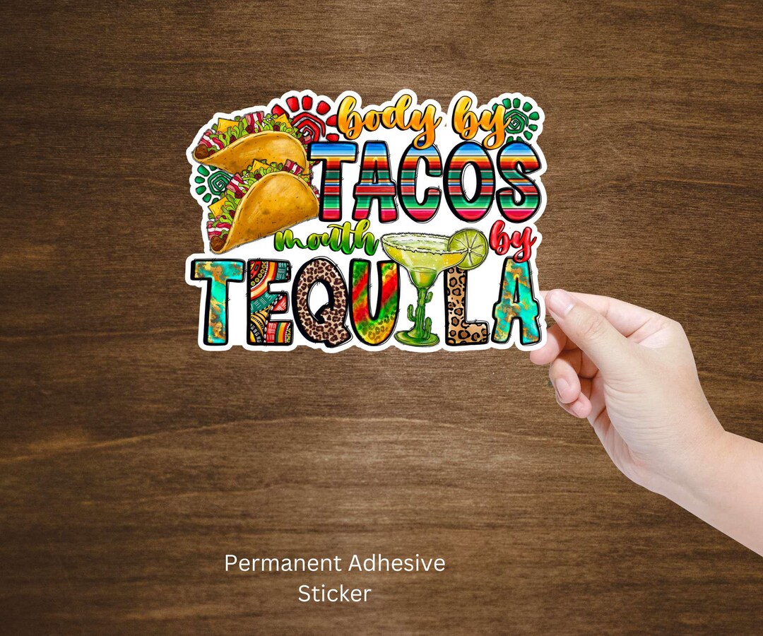 Tacos and Tequila Vinyl Sticker Decal-laptop Decal Sticker-tumbler Cup ...