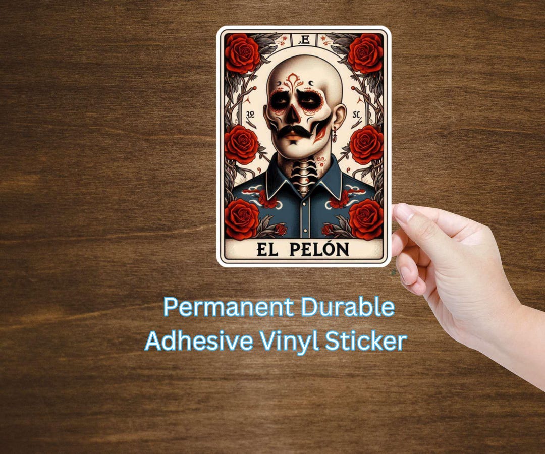 El Pelon Tarot Card Chicano Vinyl Sticker Decal-laptop Decal Sticker ...