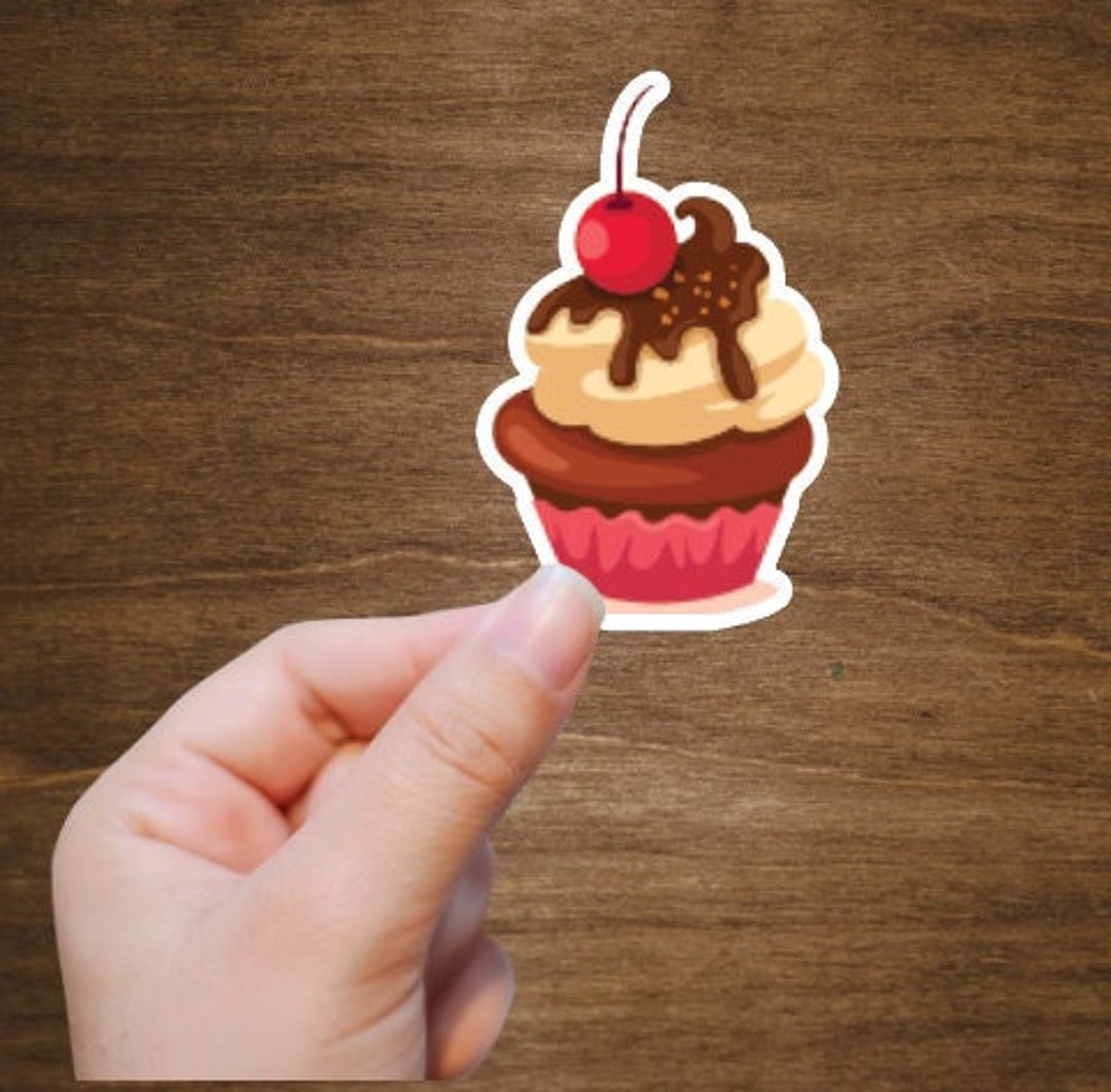 Cupcake Vinyl Sticker Decal-laptop Decal Sticker-tumbler Cup Decal ...