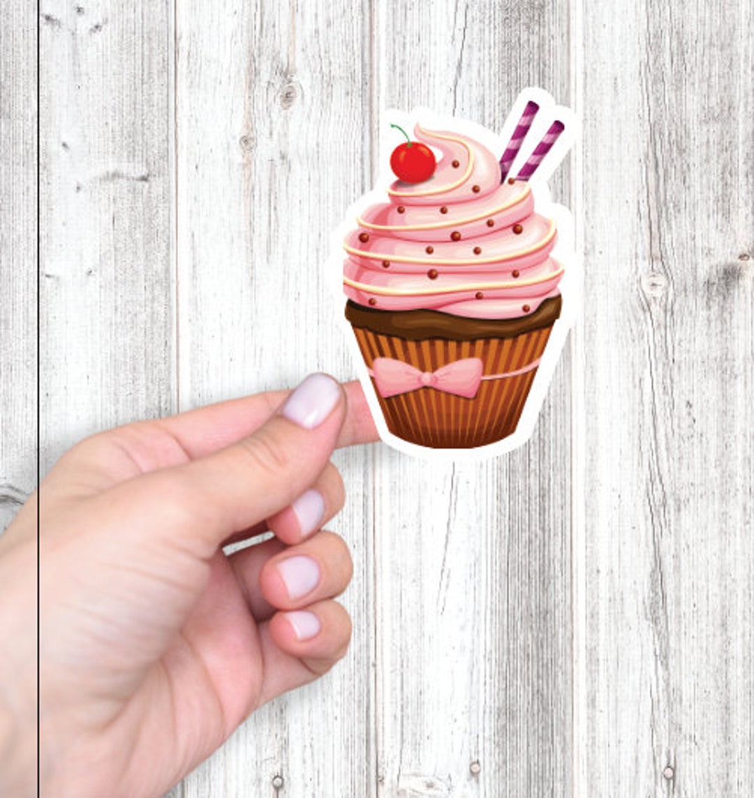 Cupcake Vinyl Sticker Decal-laptop Decal Sticker-tumbler Cup Decal ...