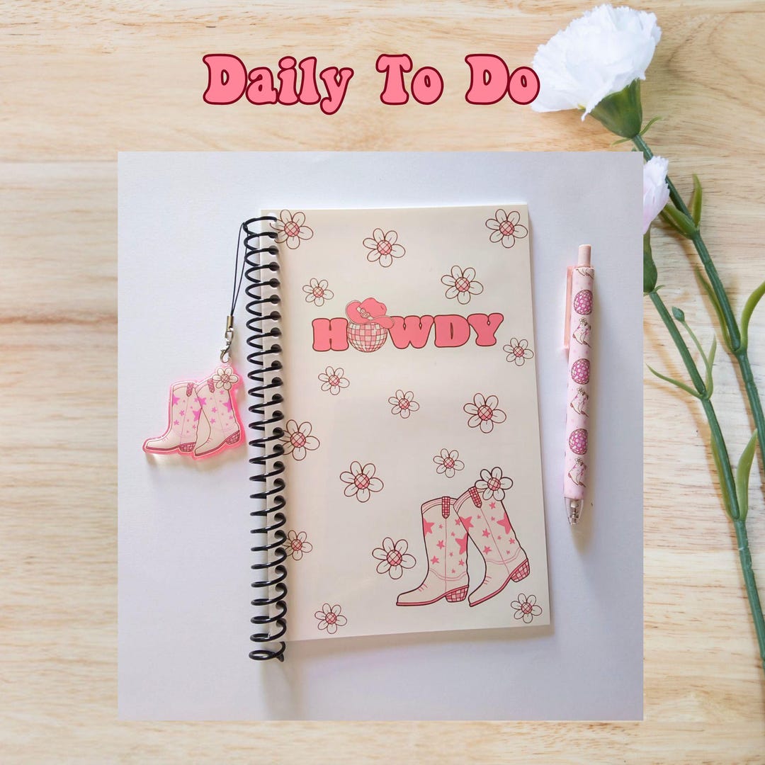 Daily to Do List Spiral Notebook-undated Organizer Planner-minimalist ...