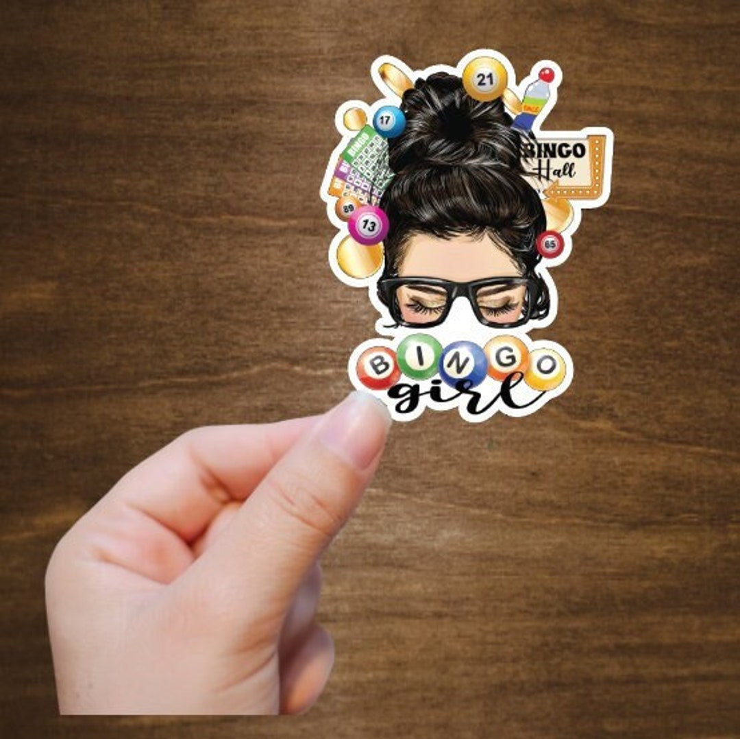Bingo Messy Mom Bun Vinyl Sticker Decal-laptop Decal Sticker-tumbler ...