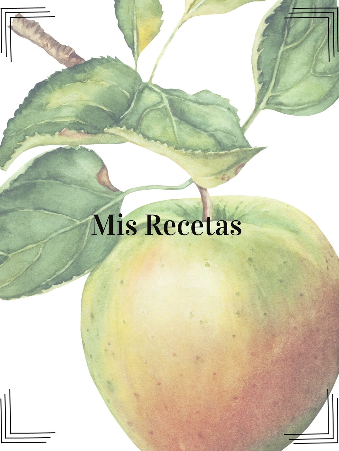 Libro De Recetas, Recetario, Libro De Cocina, Spanish Reciepe Book PDF ...