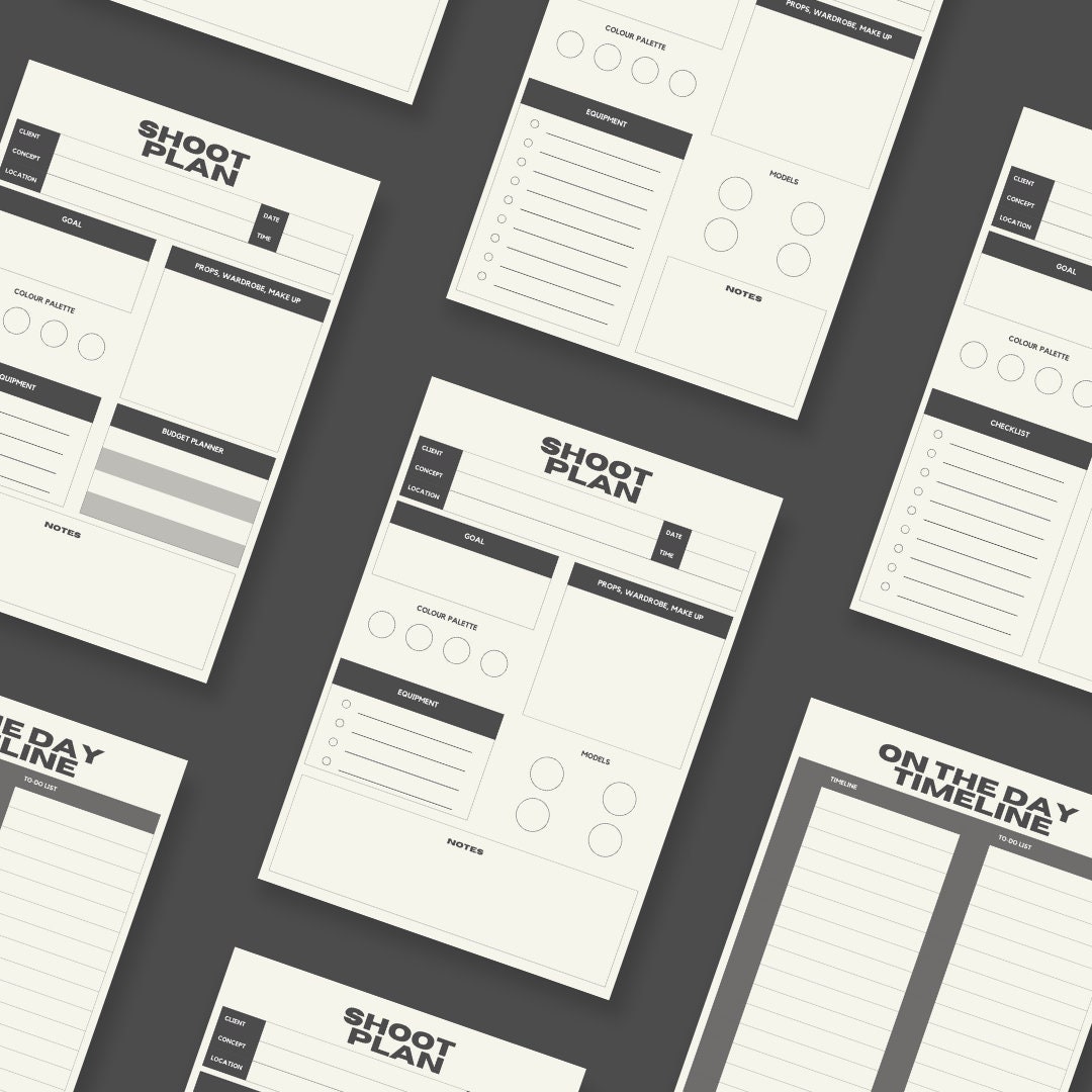 Digital Photo Shoot Planner for Photographers & Creatives - Goodnotes ...