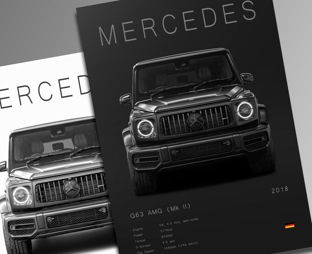 Mercedes G63 AMG Supercar Poster Print Wall Art Car - Etsy Canada
