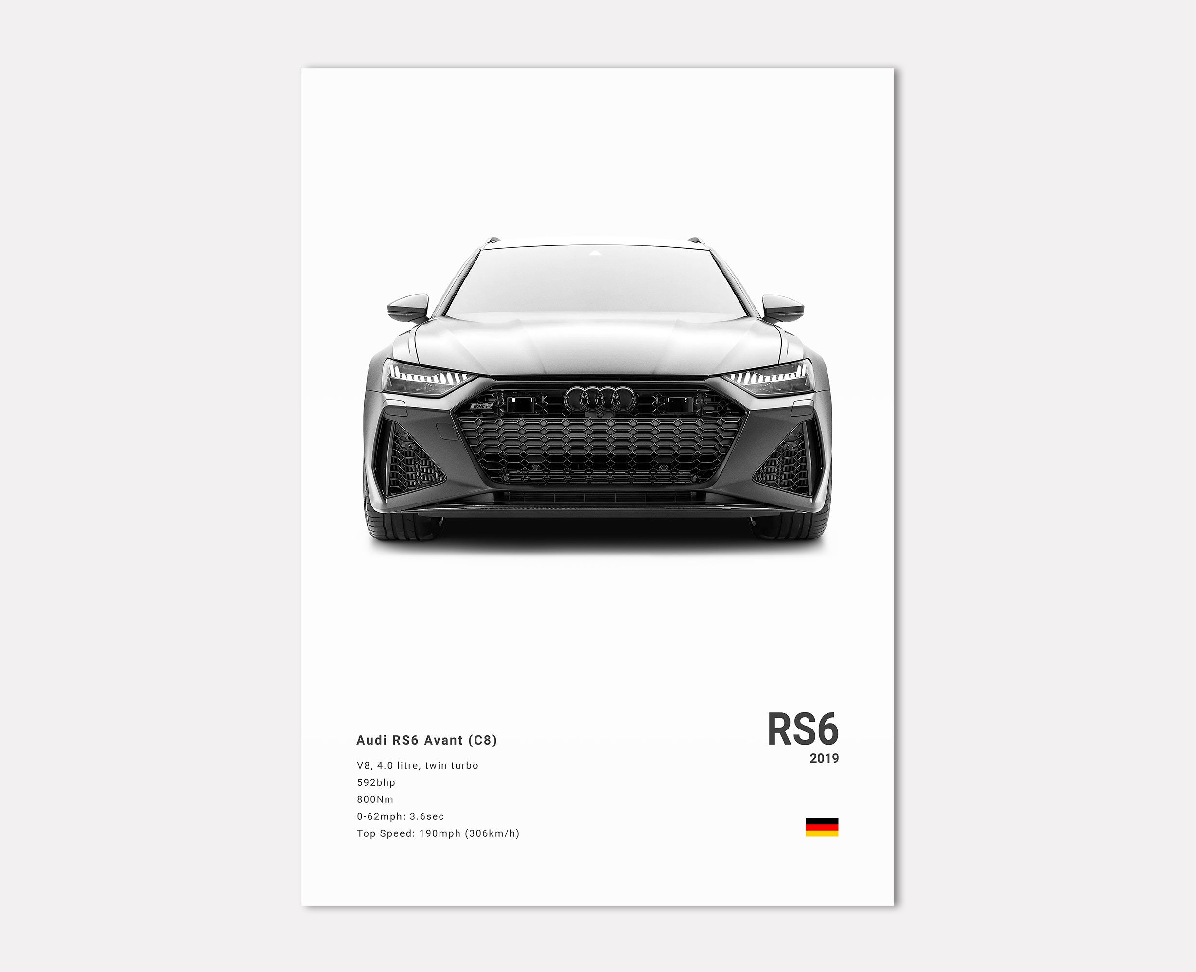 Audi RS6 C8 Supercar Poster Print Wall Art Car Photography - Etsy UK
