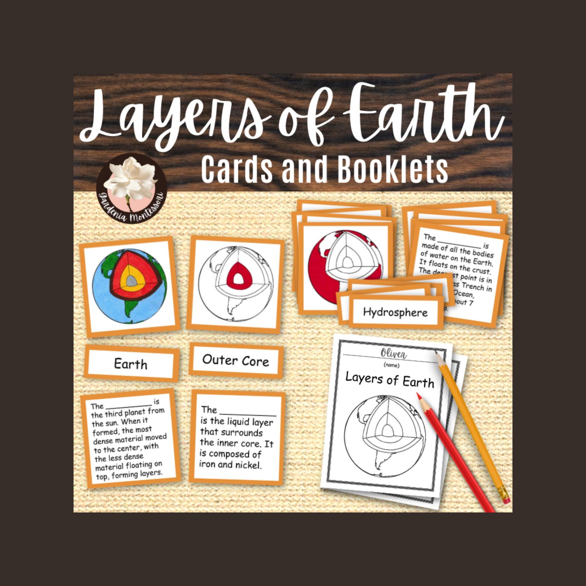 Earth Layers Montessori Curriculum - Upper Elementary Earth Science ...