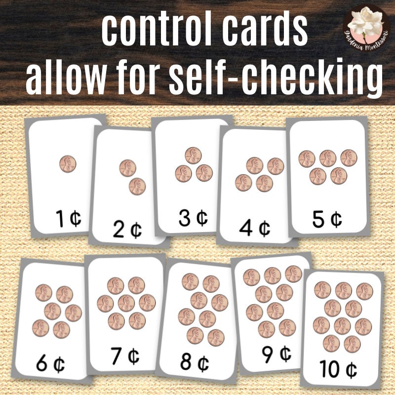 Montessori Penny Math Printables for Elementary Learning: Preschool ...