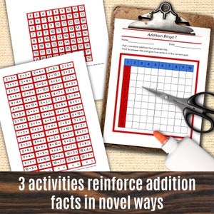 Montessori Addition Facts Math Worksheets Math Charts - Bingo ...