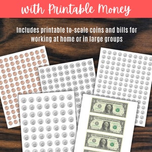 Montessori Elementary Coin Combos Learning Money Math Worksheets ...