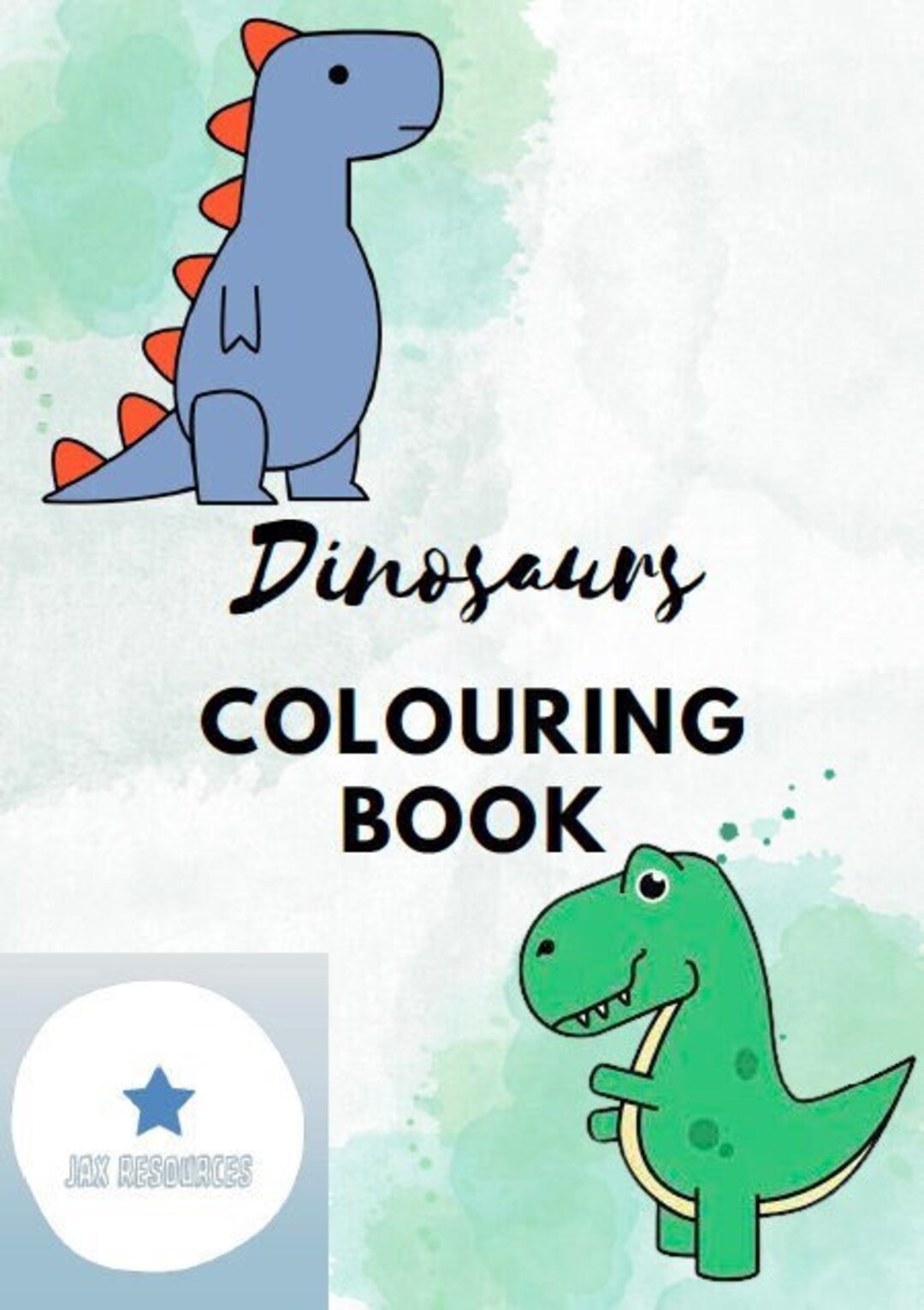 Dinosaurs Colouring Book Printable PDF | Instant Download - Etsy
