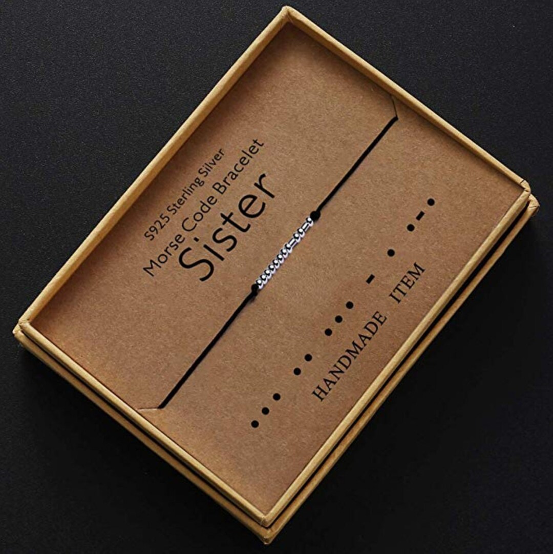 Sister Morse Code Bracelet Matching Couples Custom Bracelet Gift ...