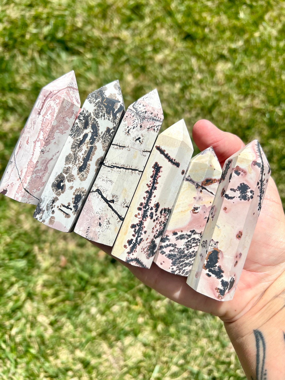 Colorful Picture Jasper Points - Polished (you Choose) - Etsy