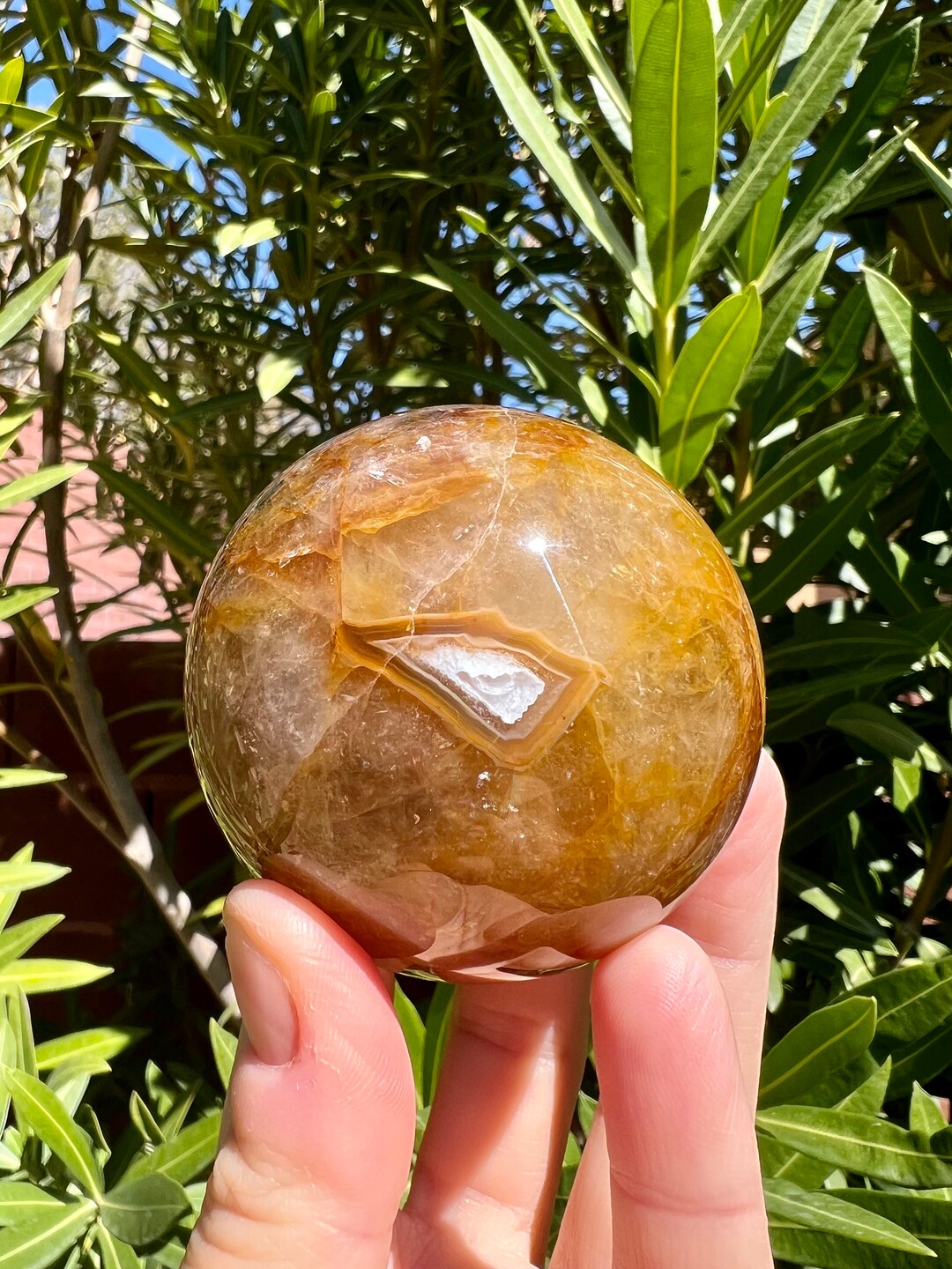 Large Golden Healer Quartz Sphere - Polished - AA Grade - Etsy