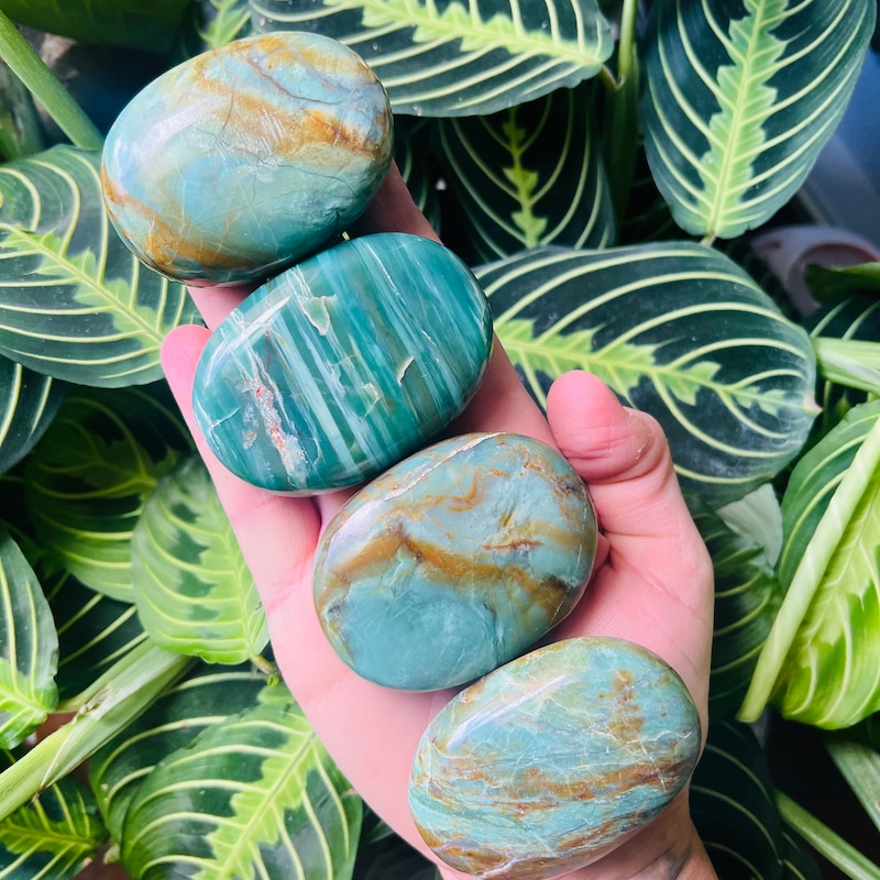 Chrome Palm Stone - Etsy