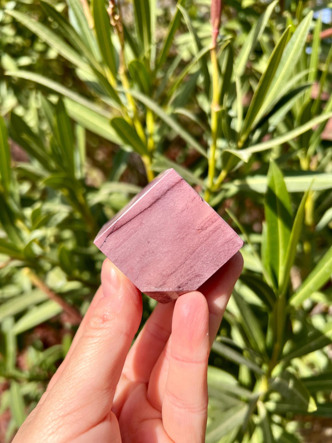 Purple Mookaite Jasper Cube With Dendrite - Etsy