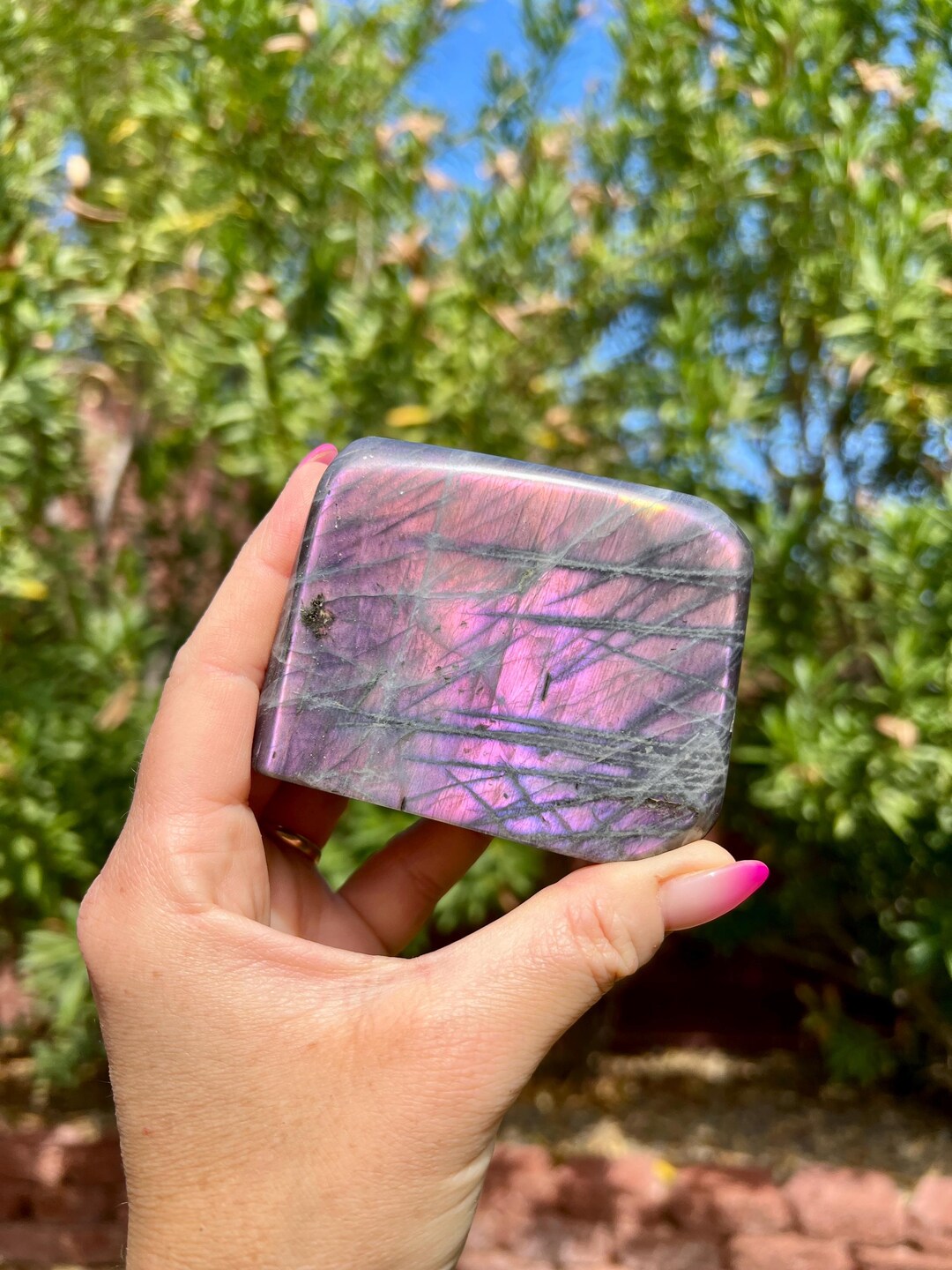Purple Labradorite Free Form | Pink Labradorite - Etsy