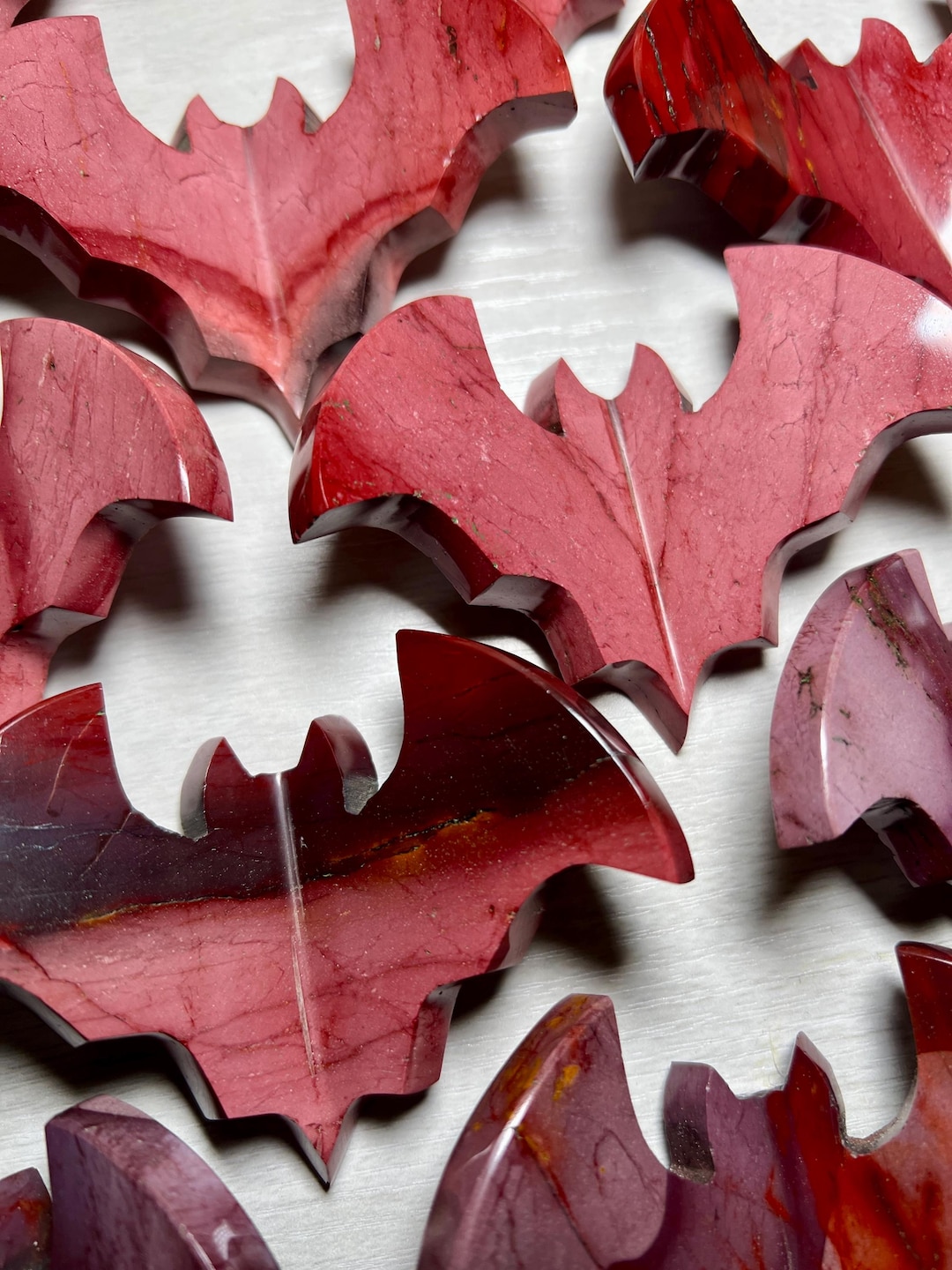 Mookaite 3D Bats | Crystal Bat Carving - Etsy