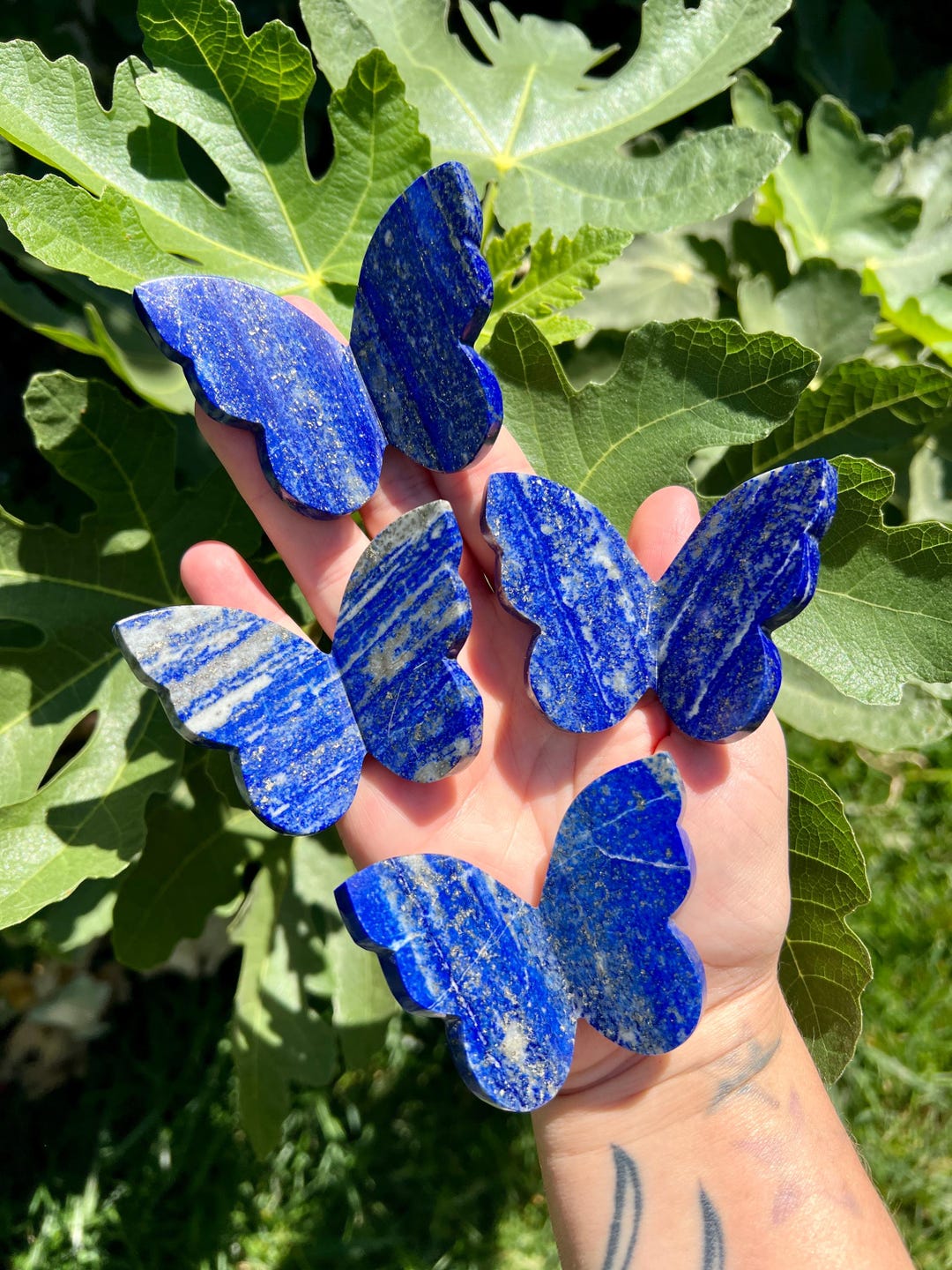 Lapis Lazuli 3D Butterflies | Lapis Butterfly Carving - Etsy
