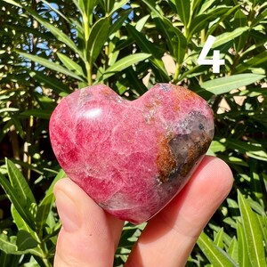 Pink Rhodonite Puffy Hearts Polished Excellent Quality you Choose - Etsy