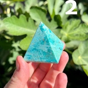 Peruvian Turquoise Pyramid Carvings you Choose - Etsy