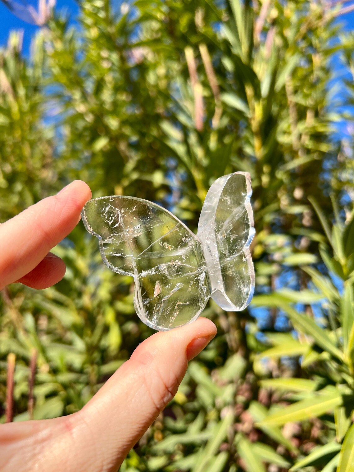 Clear Quartz 3D Butterflies | Quartz Crystal Butterfly Carving - Etsy