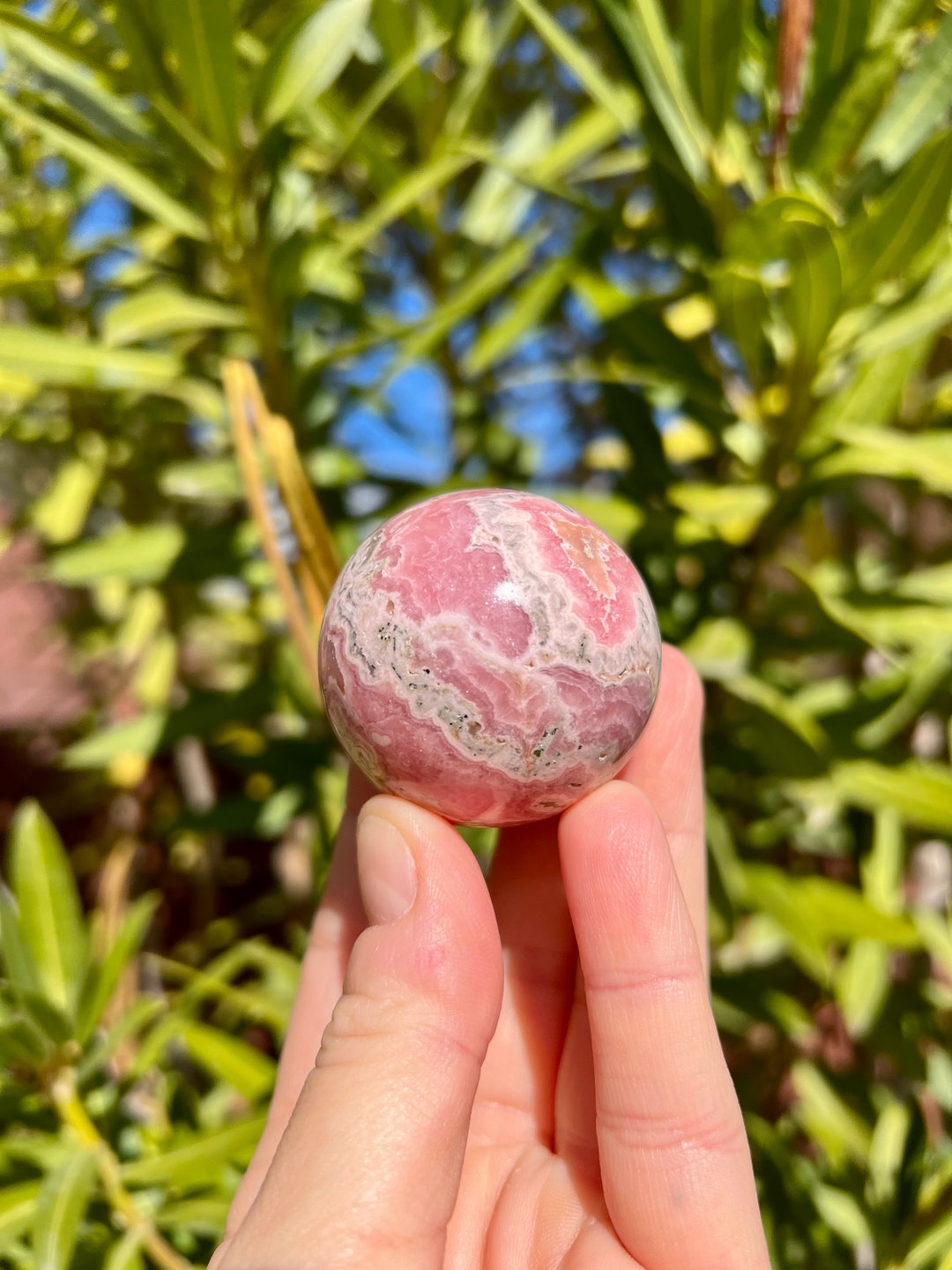 Rhodochrosite Sphere From Argentina | Polished | Grade A Quality - Etsy