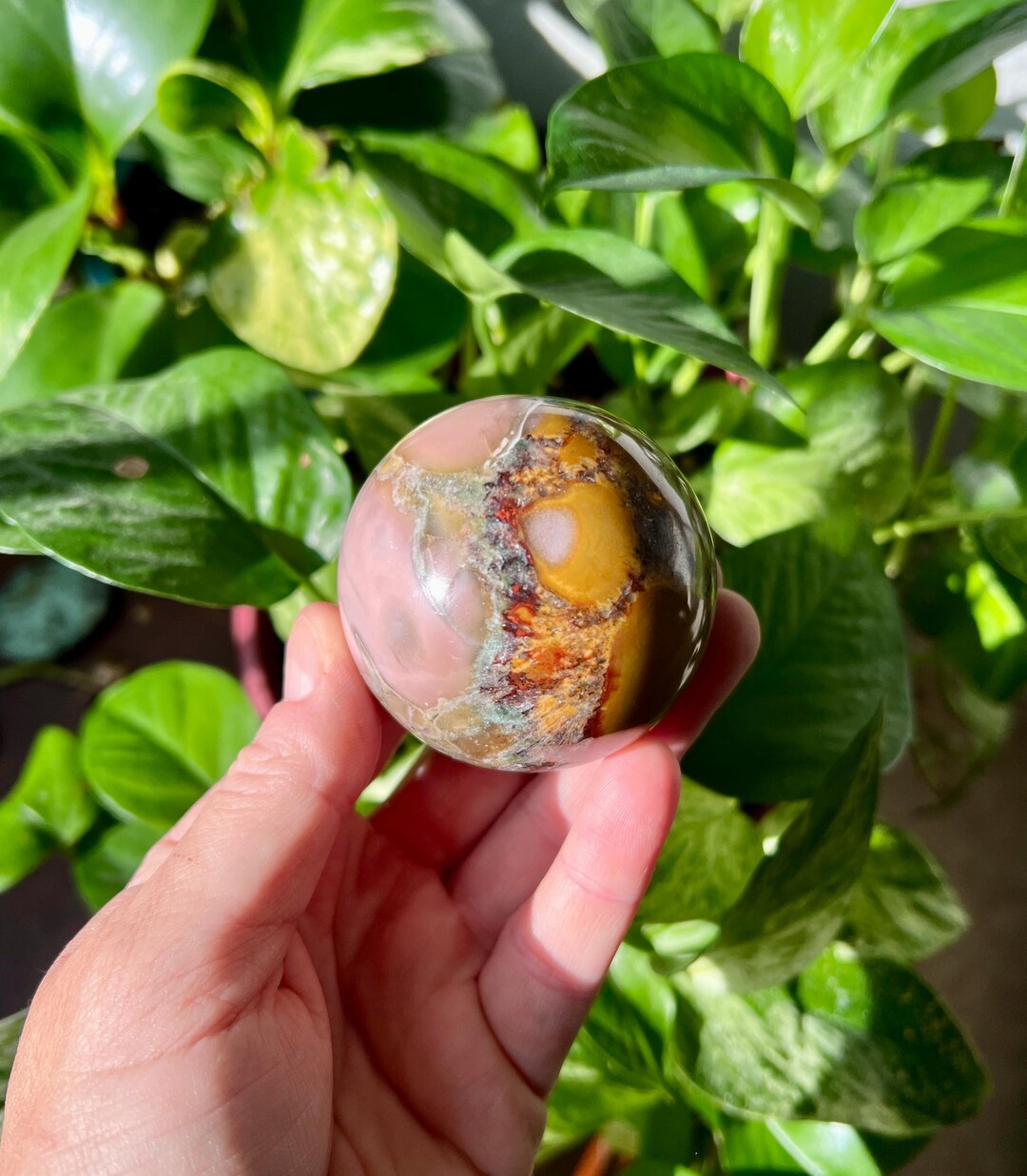 Bombay Jasper Sphere - Etsy
