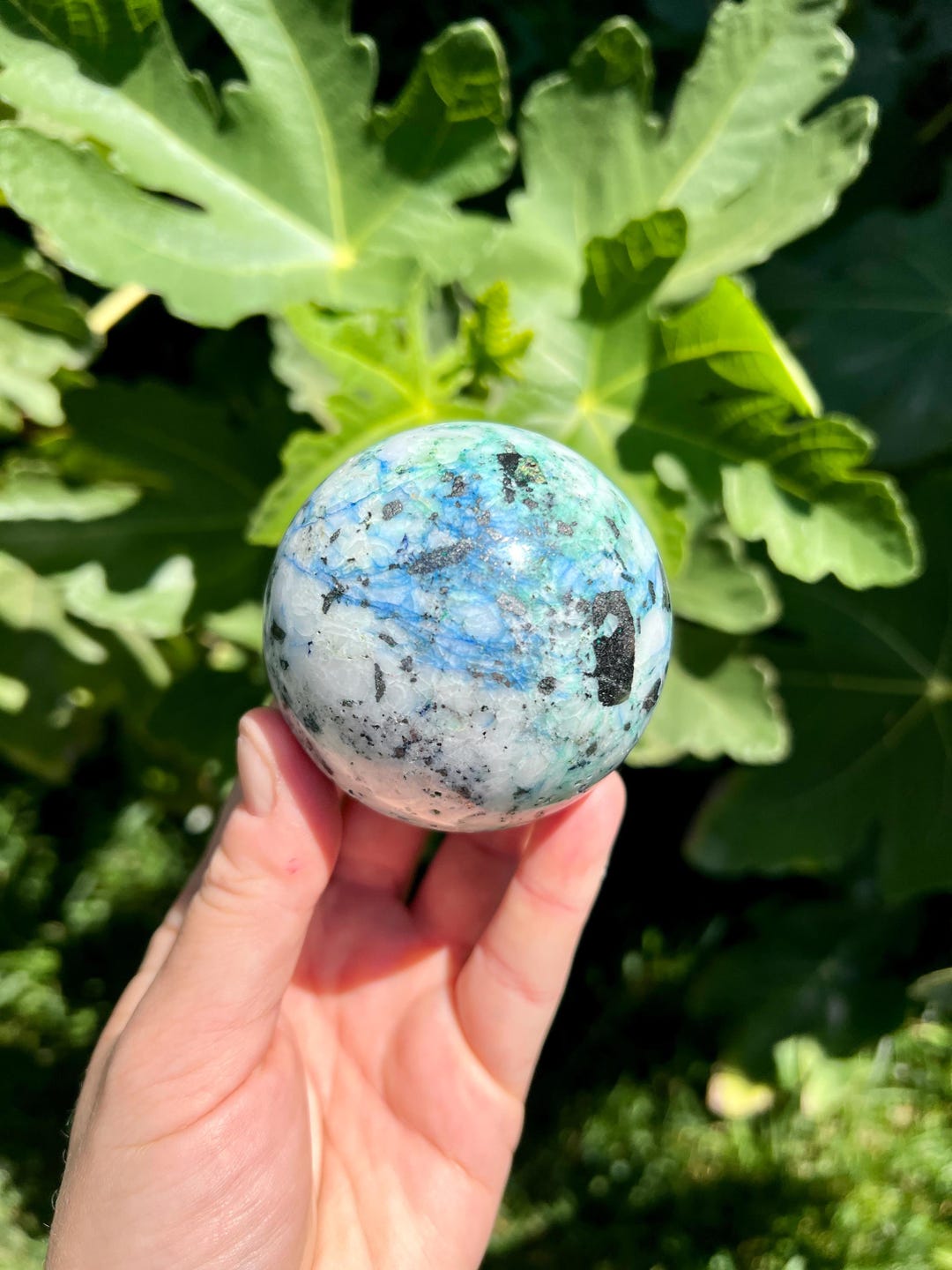 Phoenix Stone Sphere With Hematite - Etsy