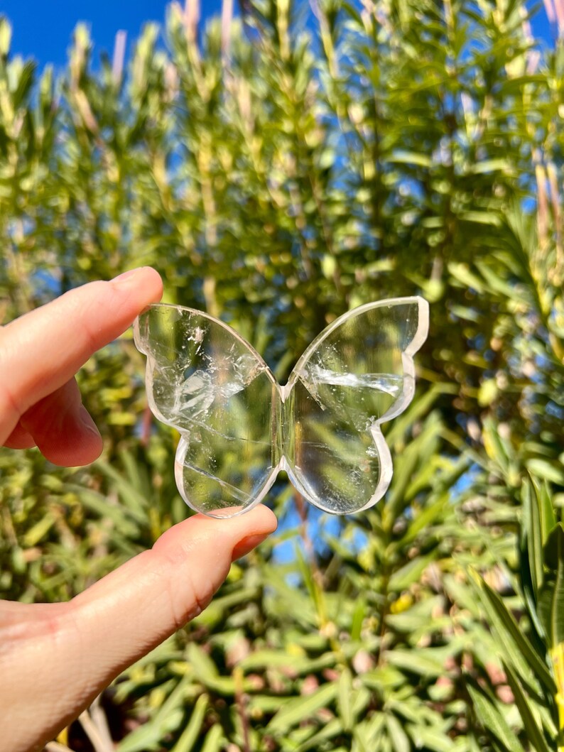 Clear Quartz 3D Butterflies | Quartz Crystal Butterfly Carving - Etsy