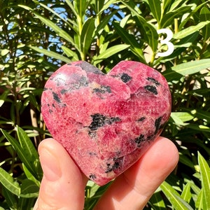 Pink Rhodonite Puffy Hearts Polished Excellent Quality you Choose - Etsy