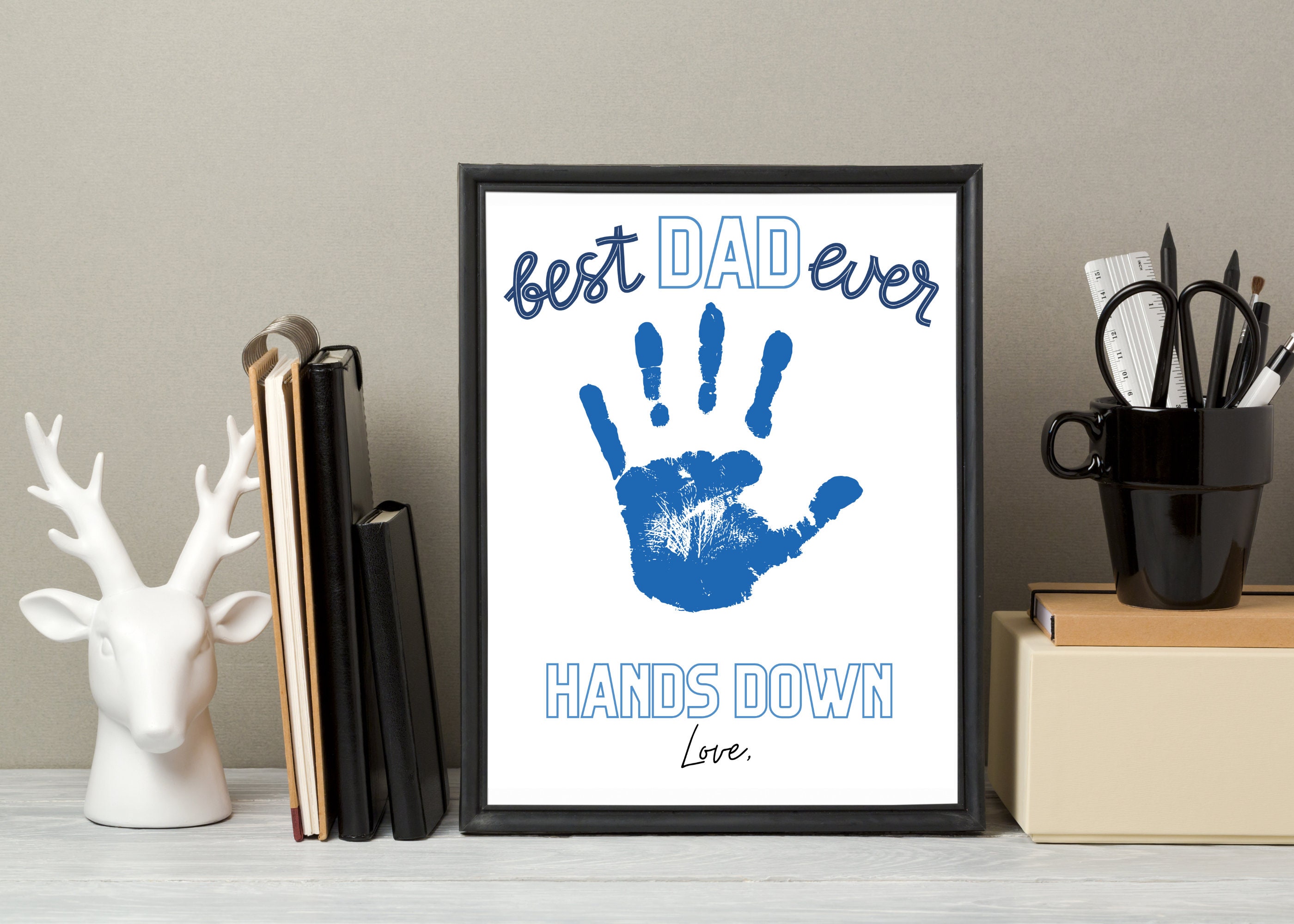 Fathers Day Handprint Craft, Wall Art, Fathers Day Gift, Fathers Day ...
