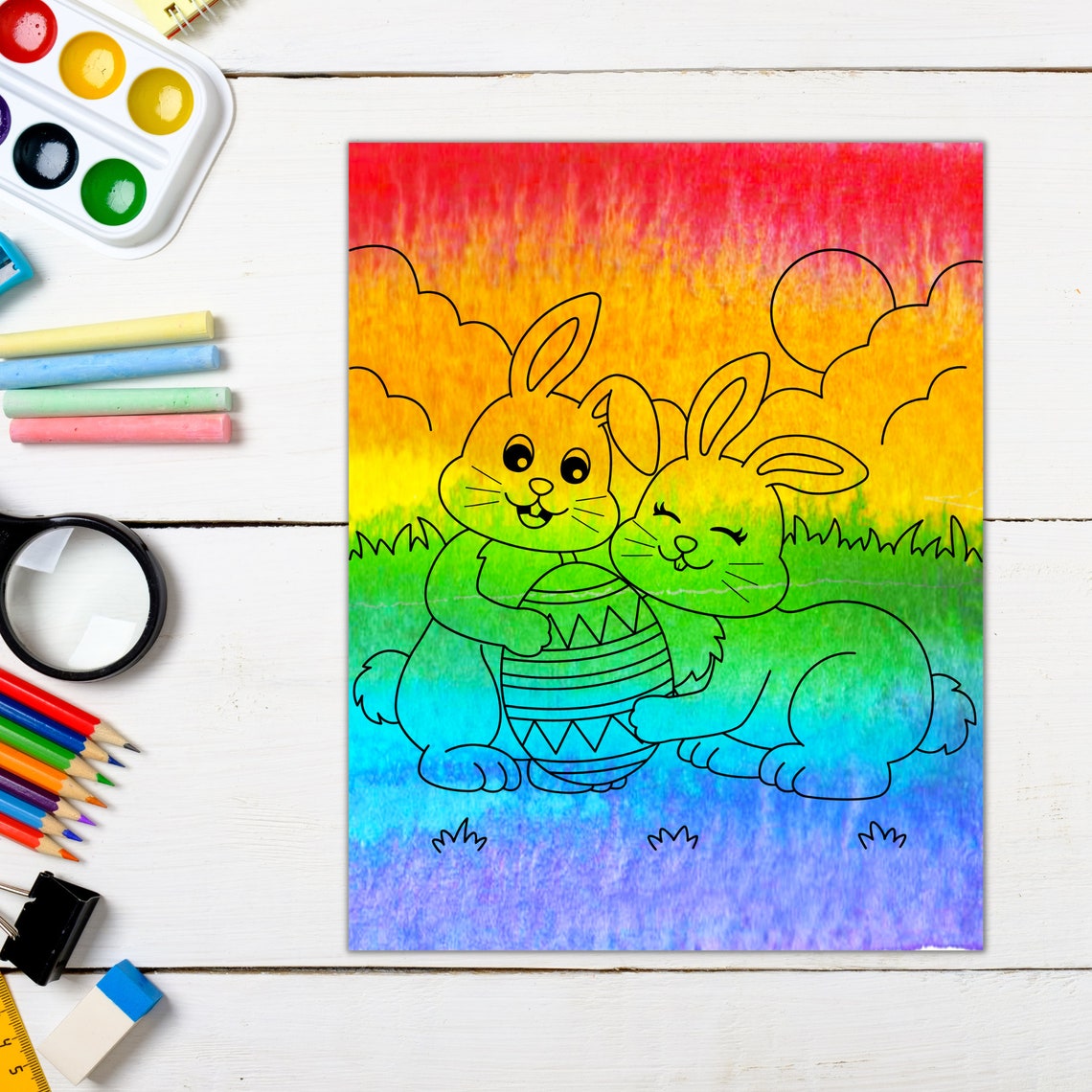 Printable Easter Coloring Pages, Easter Coloring Activity, Easter Games ...