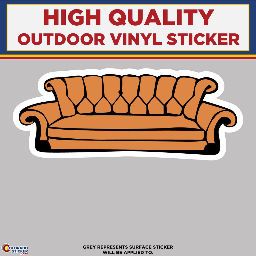 Friends Central Perk Couch Sticker, High Quality Vinyl Stickersfriends ...