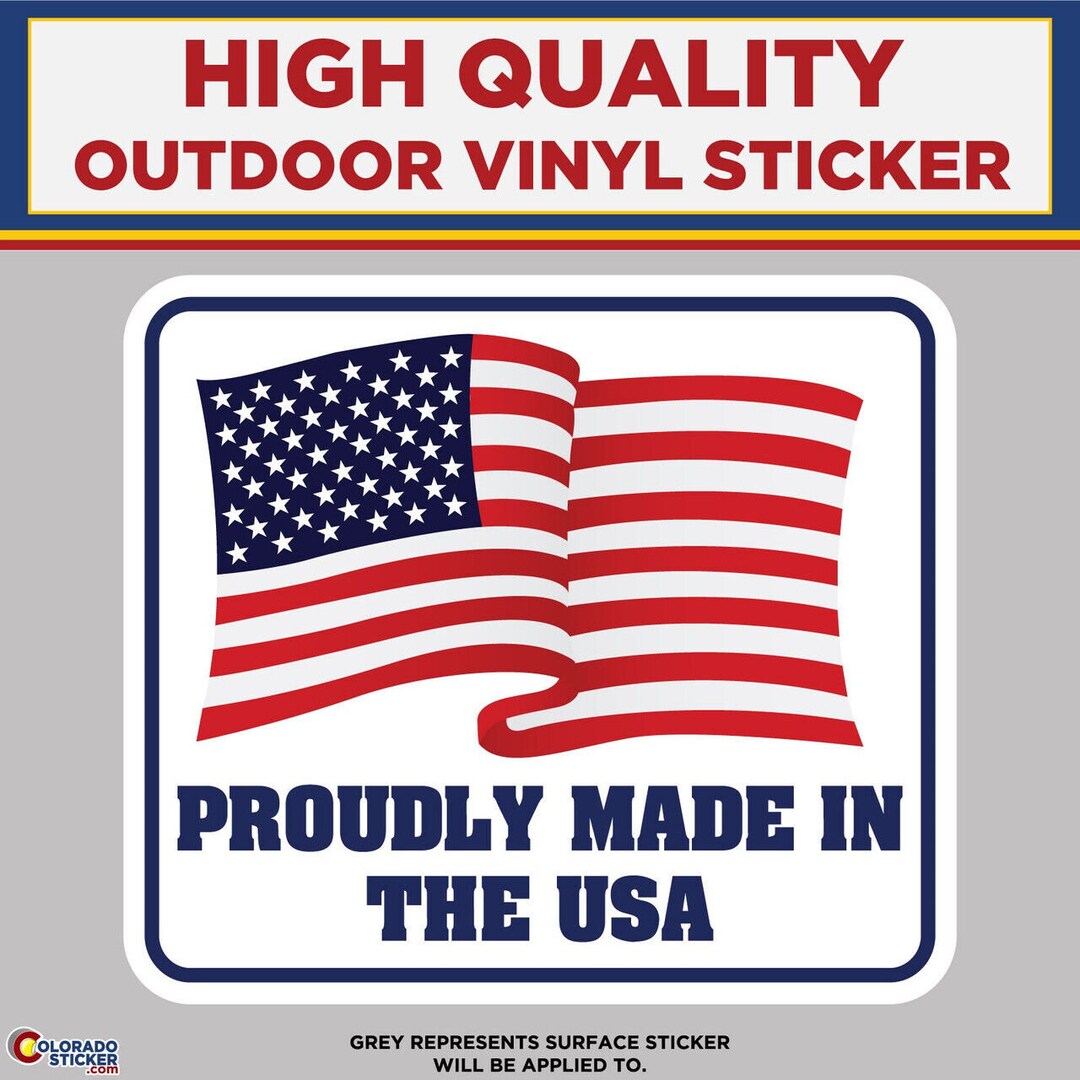 Proudly Made in the USA High Quality Vinyl Stickers - Etsy