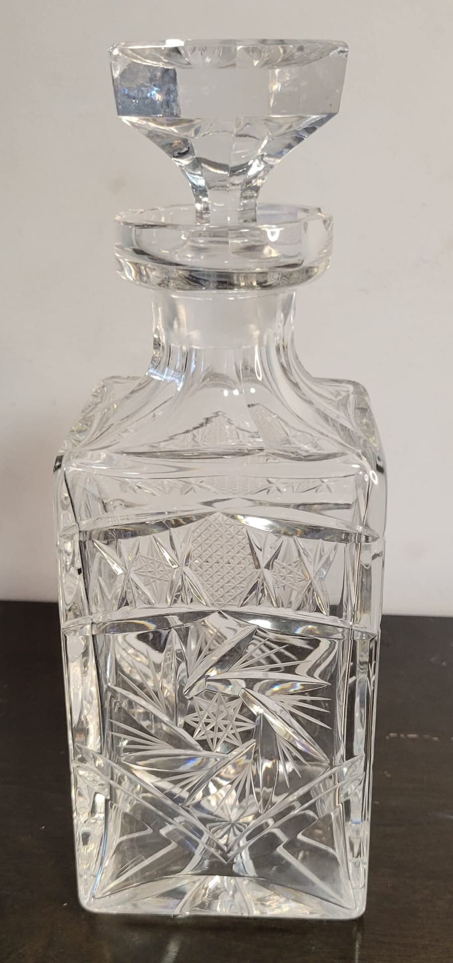 Crystal Square Glass Decanter Edge Glass Decanter. - Etsy