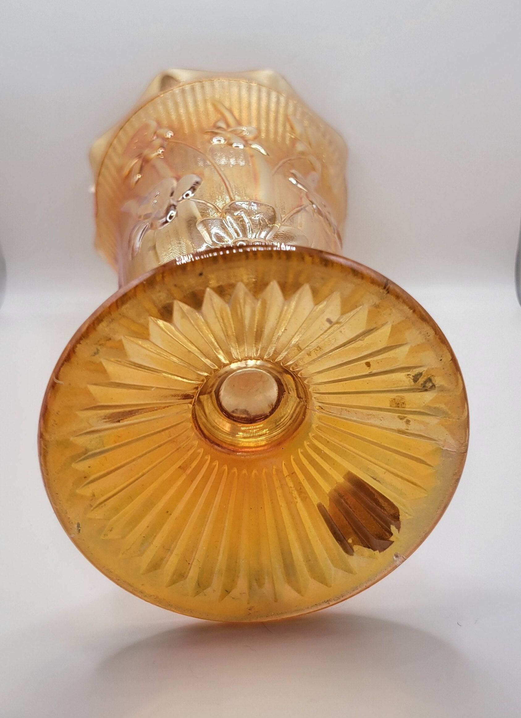 Vintage | Iris and Herringbone Vase - Etsy