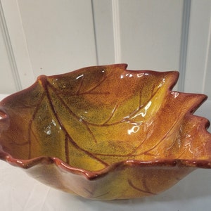Autumn Leaf Decorative Bowl Set. Great Condition - Etsy