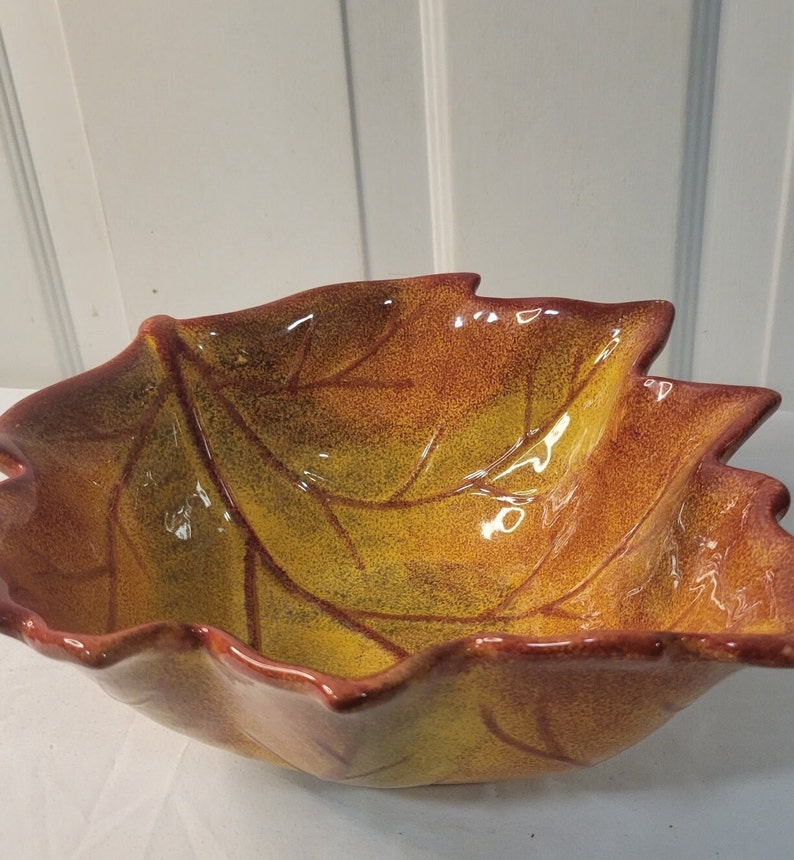 Autumn Leaf Decorative Bowl Set. Great Condition - Etsy