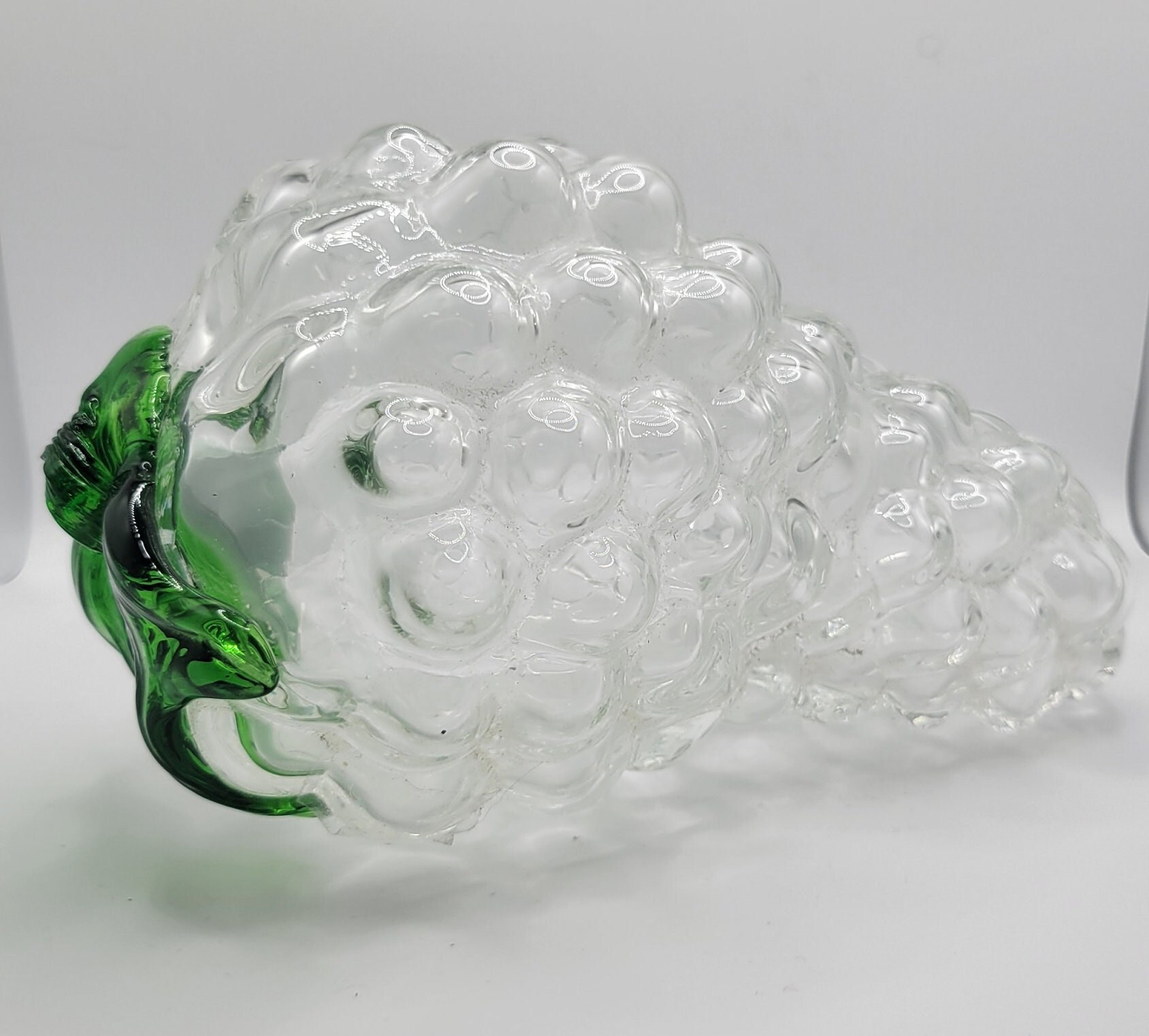 Hand Blown Crystal Grape Cluster - Etsy